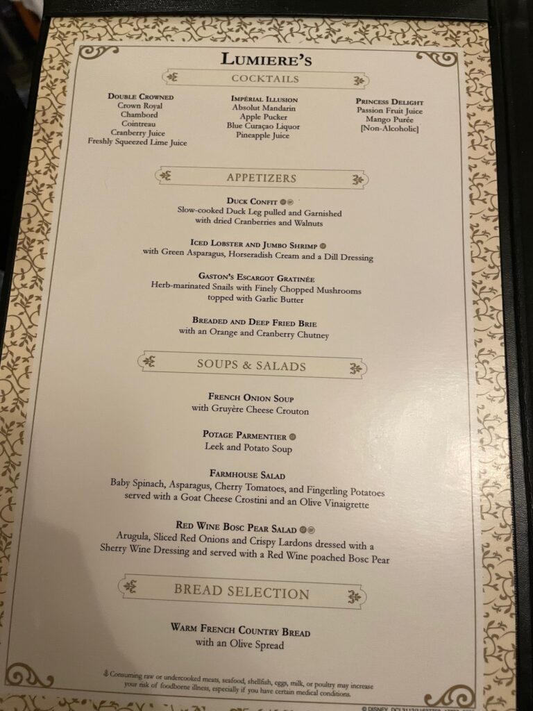 Disney Magic Restaurant Review (4 Night Cruise) - Destinations & Desserts